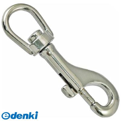 【商品説明】D=5mm L=88mm W=24mm S=9mm H=15mm d=16mm t=6mm使用荷重 40kgロープ等の端末に着けて使用します。アイ部が回転するので、ロープ等のより戻しできます。別名 てっぽうとも呼ばれています。ス...