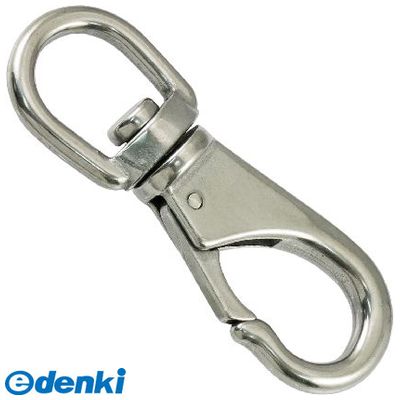 【商品説明】D=6mm L=98mm W=38mm S=11.5mm H=20mm d=22mm t=7mm使用荷重 40kgアイ部分が回転する事で、チェーン等のより戻しになります。スプリングフックにより、楽に開閉できます。チェーン、ワイヤ...