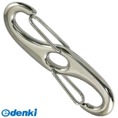 【商品説明】L=108mm W=30mm S=9mm d=9mm t=6mm使用荷重 40kgチェーン、ワイヤー、ロープ等の吊り具としての端末金具、連結金具としてお使い頂けます。バネ状のリングを押し込む事で開閉ができます。ステンレス製なので...
