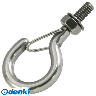 【商品説明】D=6mm L=57mm L1=40mm B=17mm W=19mm S=9mm T=2mm ねじ径=M6参考使用荷重 20kg ■取付け状況により異なります。本体固定（フックの向き）は調整ナットが付いているので簡単に合わせられ...