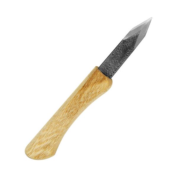 【用途】木彫り、彫刻・竹細工。【機能・特徴】使いやすいショートタイプの細工用小刀です。細工や線引き等、幅広く使えます。【仕様】●刃先形状：剣。【注意事項ほか】ご使用前に必ず裏面の取り扱い説明をご覧下さい。細工用小刀は良く切れる刃物ですので、...