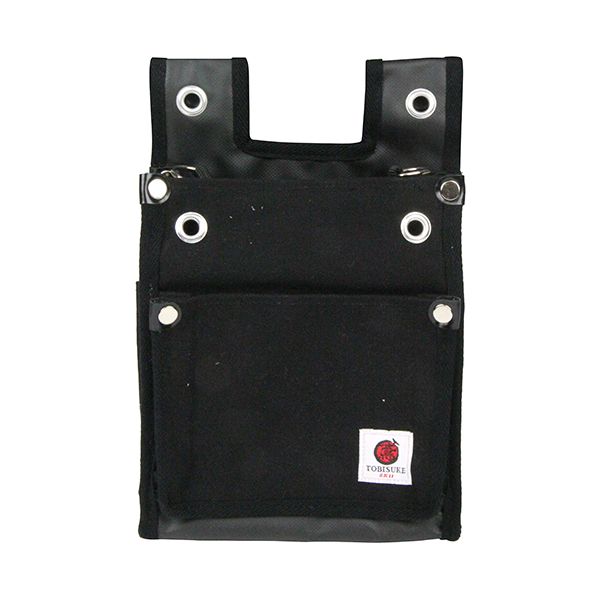 【用途】道具、工具の収納。【機能・特徴】内側にポケットが付いているため、道具の収納に仕分けができ、作業性がアップします。アイレットが多くついているので、セーフティーコードやカラビナなどを多くつけることができ、ビットホルダー等の持ち運びにも大...