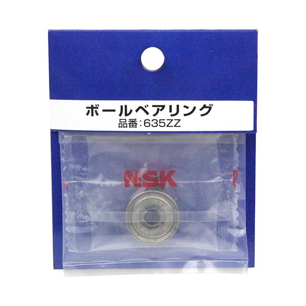 【用途】NSK製ボールベアリング。【機能・特徴】回転部の摩擦を軽減します。回転部のエネルギーの損失を軽減します。回転部の発熱を防ぎます。【仕様】●内径：5mm。●外径：19mm。●幅：6mm。●両シールド形。●高炭素クロム軸受鋼。【注意事項...