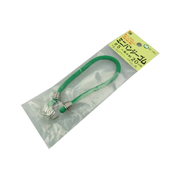 【用途】荷物の仮留め・固定。【機能・特徴】小荷物の固定に最適、手軽にいろいろ使えます。【仕様】●サイズ：5号×約20cm。●色：緑。●ポリプロピレン。●天然ゴム。●鉄。資材 運送資材 固定部材類似商品はこちら4905663019726 三友...