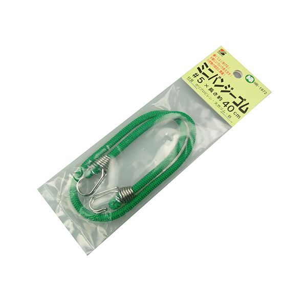 【用途】荷物の仮留め・固定。【機能・特徴】小荷物の固定に最適、手軽にいろいろ使えます。【仕様】●サイズ：5号×約40cm。●色：緑。●ポリプロピレン。●天然ゴム。●鉄。資材 運送資材 固定部材類似商品はこちら4905663019672 三友...