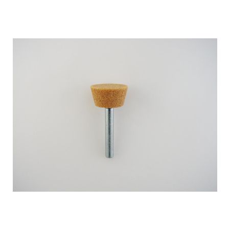 【商品説明】■回転工具に取付けて研削する砥石です。各種金属の研削に使用する一般的な砥石です。■外径（mm）：25■高さ（mm）：13■軸径（mm）：6■砥材：WA材■粒度：＃60■形状：逆台形型■最大許容回転数(min-1)：34000■先...