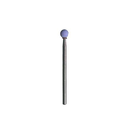 【商品説明】■回転工具に取付けて研削する砥石です。各種金属の研削に使用する一般的な砥石です。■外径（mm）：5■高さ（mm）：5■軸径（mm）：2.34■砥材：WA材■粒度：＃120■形状：球型■最大許容回転数(min-1)：39000■先...