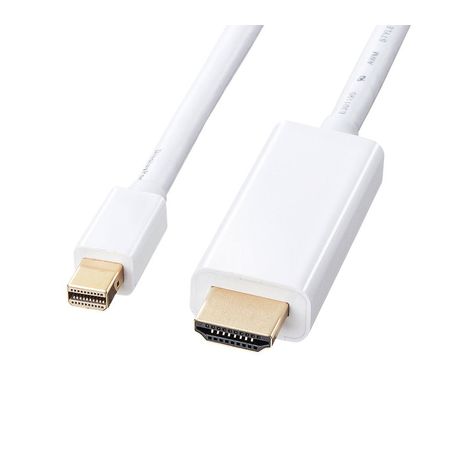 サンワサプライ03-5763-0011【商品説明】■ミニDisplayPortを搭載したPC本体をHDMIインターフェースを持つディスプレイ・テレビに接続するときに使用する変換ケーブルです。■ミニDisplayPort(Ver.1.2)の出...