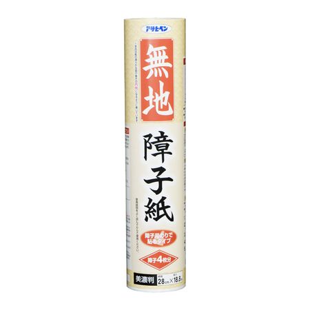 アサヒペン06-6930-5008【商品説明】■一般的な障子紙です。■障子のりで貼るタイプです。■障子（高さ：180cm腰板つき障子5段）4枚分貼れます。■規格：28cmx18.8m■商品サイズ（mm）：W60xD60xH280■重量：27...