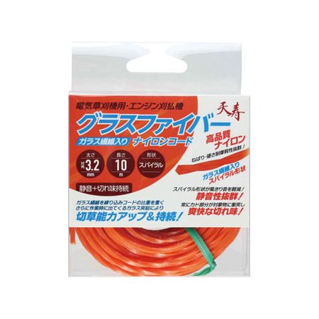 【商品説明】原料から加工まで安心・安全の日本製！電気草刈機・エンジン刈払機用。ガラス繊維を練り込むことでコードの比重を重く、ナイロンが摩耗すると内側からガラス繊維が突起として出てくるので切草能力アップ&持続！高品質ナイロンコード！ねばり・硬...