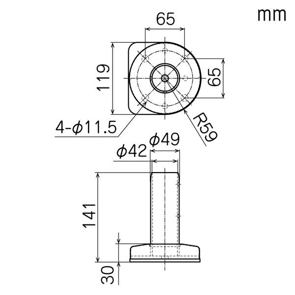 【商品説明】●特徴：支柱を建てるときに使用するスタンドです。12°までの一律の勾配に対応できます。●用途：歩行時などの安定感向上したい場合など、屋外で手すりが必要な時にお使いいただけます。●注意：※手すり以外の用途で使用しないでください。●...