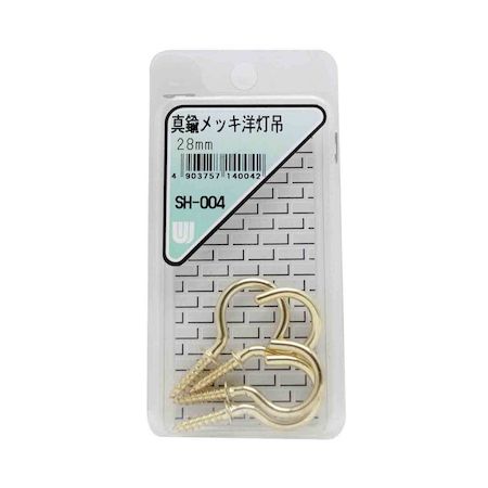 【商品説明】●木部用で小物などを吊るすのに、木部にネジ込んで取付ける金具です。●堅い木の場合はキリで下穴をあけてネジ込んで下さい。●小物などを吊るすのに最適。●木部用の為木部以外にご使用になられません。●石膏ボード、ALC、軽天ボード、薄い...