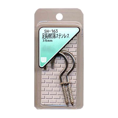 【商品説明】●木部にネジ込んで取付ける金具です。●堅い木の場合はキリで下穴をあけてネジ込んで下さい。●小物などを吊るのに最適です。●木部用の為木部以外にご使用になられません。●石膏ボード、ALC、軽天ボード、薄いベニヤ板等には使用出来ません...