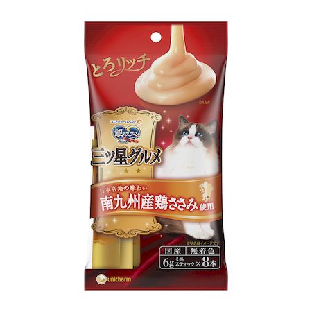 【商品説明】●日本各地の厳選素材を使用した、贅沢な美味しさが楽しめるとろ〜りウェットタイプの食べきりおやつです。●南九州産鶏ささみを使用。●6gサイズがあげすぎなくてちょうどいい、毎回開けたての新鮮パック。●無着色。●原材料：肉類(鶏胸肉、...