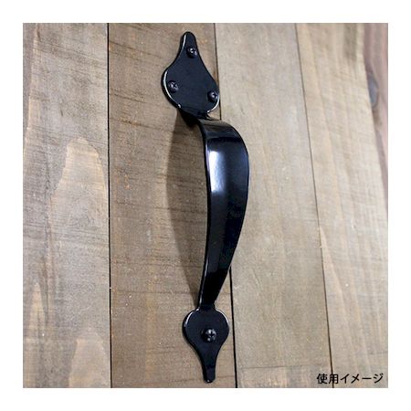 【商品説明】●黒色の焼付塗装が重厚な雰囲気を醸しだします。●家具の補修、部屋の模様替え、DIYとしてご使用ください。●設置方法：表ネジ止めタイプ●材質：鉄●付属品：木ネジナベ頭#10x1x4本類似商品はこちら和気産業 49037571271...