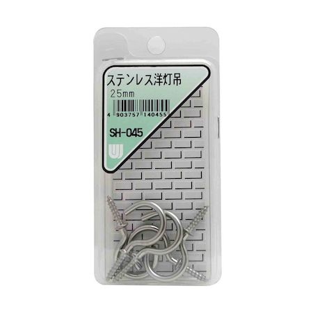 【商品説明】●木部用で小物などを吊るすのに、木部にネジ込んで取付ける金具です。●堅い木の場合はキリで下穴をあけてネジ込んで下さい。●木部用の為木部以外にご使用になられません。●石膏ボード、ALC、軽天ボード、薄いベニヤ板等には使用出来ません...