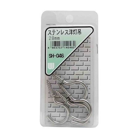 【商品説明】●木部用で小物などを吊るすのに、木部にネジ込んで取付ける金具です。●堅い木の場合はキリで下穴をあけてネジ込んで下さい。●木部用の為木部以外にご使用になられません。●石膏ボード、ALC、軽天ボード、薄いベニヤ板等には使用出来ません...