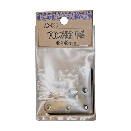 【商品説明】●小箱などの連結、補強に●穴径(φmm)：3●横(mm)：48●縦(mm)：48●板厚(mm)：1●材質：鉄●商品2個類似商品はこちら和気産業 4903757244832 AC−0121円和気産業 4903757244924 A...