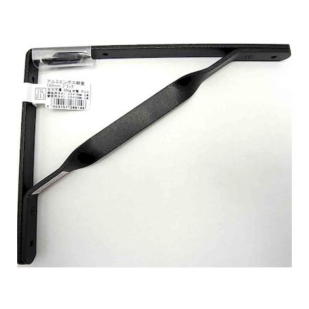 【商品説明】●エンボス加工で凹凸を付けたインテリア性の高い棚受です。●安全荷重の範囲内でご使用下さい●万一に備え、危険物・貴重品・壊れやすい物はのせないで下さい●安全荷重(kg)：20●カラー：ブラック●長さ(mm)：180●高さ(mm)：...