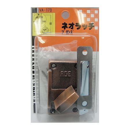 【商品説明】●玄関、室内の木製開き扉の内側からの施錠に(鍵なし)●室内から内締式、左右兼用で操作し易い●取り付けの際、木部の割れやネジの破損を防ぐためキリで下穴を開けてください。●鍵なし。外側から施錠、解錠できません。●カラー：ブロンズ●材...