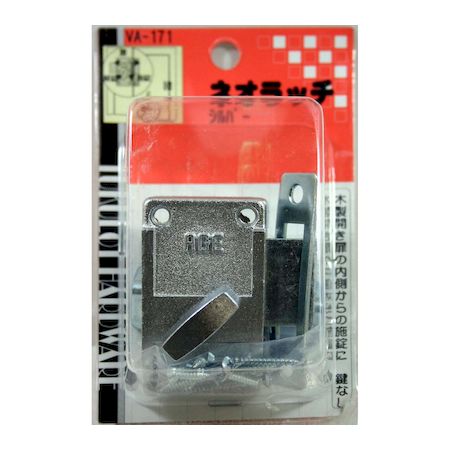 【商品説明】●玄関、室内の木製開き扉の内側からの施錠に(鍵なし)●室内から内締式、左右兼用で操作し易い●取り付けの際、木部の割れやネジの破損を防ぐためキリで下穴を開けてください。●鍵なし。外側から施錠、解錠できません。●カラー：シルバー●材...