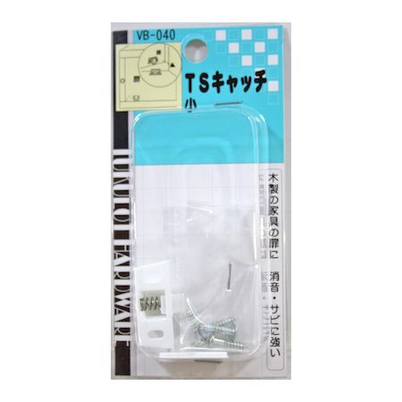 【商品説明】●木製の家具やキャビネットなどの扉に(サビに強い)●消音タイプの樹脂ローラー戸締り●湿気の多い場所に適している●取り付けの際、木部の割れやネジの破損を防ぐためキリで下穴を開けてください●規格：小●木ネジ(mm)：2.7φ×13類...