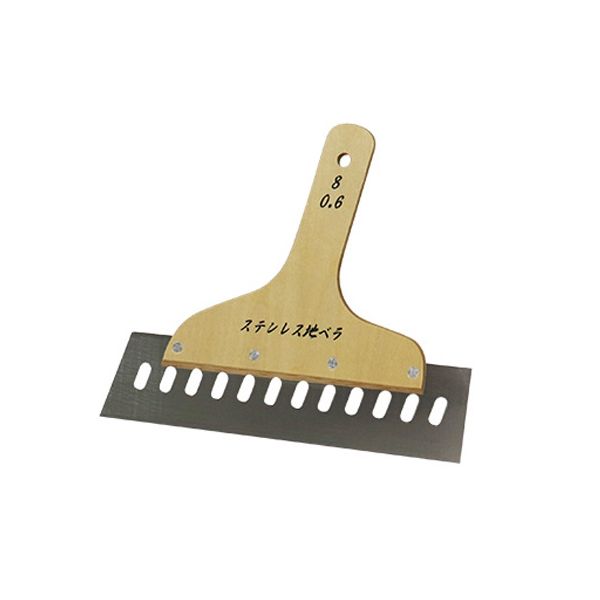 【商品説明】●ブレード幅：240mm●ブレードの厚み：0.6mm●特徴：ブレード部分に穴を空け軽量化に成功●用途：余分な壁紙のクロス切りのカットに最適です。●材質：ステンレス内装施工道具　地ベラ　壁紙　DIY類似商品はこちら好川産業 495...