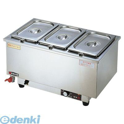 ●仕様：ES−5W型　（ヨコ型）●型式 間口×奥行×高さ(mm) 容量(L)×パン数：ES-5W型 550×320×285 4.5×3●電気ウォーマー(卓上タイプ)スープ、ポタージュ、シチュー、味噌汁などを出来たての味のまま保温する湯煎タイ...
