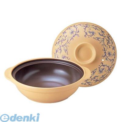 ●仕様：唐草●サイズ表示 幅×奥行×高さ(mm) 容量(L) 底径(mm)：313×270×145 1.9 φ167●IHクッキングヒーター対応超耐熱製セラミックス宴席鍋(遠赤)美味し差はっきり!常識やぶりの新製品です。1.耐熱衝撃温度差7...