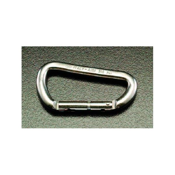 ●材質…SUS316●全長…76.2mm●口の開き…15.7mm●線径…7.9mm●使用荷重…315kg類似商品はこちらエスコ EA638JR-2 100mmステンレ4,767円エスコ EA638JP-6 120mmステンレ1,861円エス...
