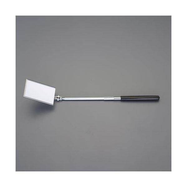 ●倍率…等倍●ミラー…54×89mm●全長…438〜698mm●グリップ径…φ13mm●ミラー材質…ガラス●ミラー受部…ステンレス●シャフト…バネ鋼メッキ●重量…180g●高所など目視しづらい場所の点検に便利な伸縮式●ボールジョイント付。あ...