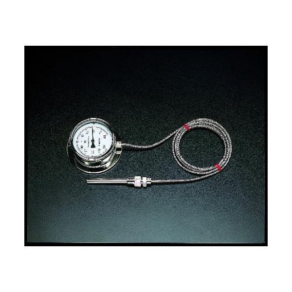 ●測定範囲…0〜150℃●目盛…2℃●ケース外径…110mm●ダイヤル径…100mm●液体封入式●感温部…φ12×100mm●リード長…3m●ねじ…PT1/2”●オールステンレス製(SUS304)●液体膨張式類似商品はこちら エスコ EA7...