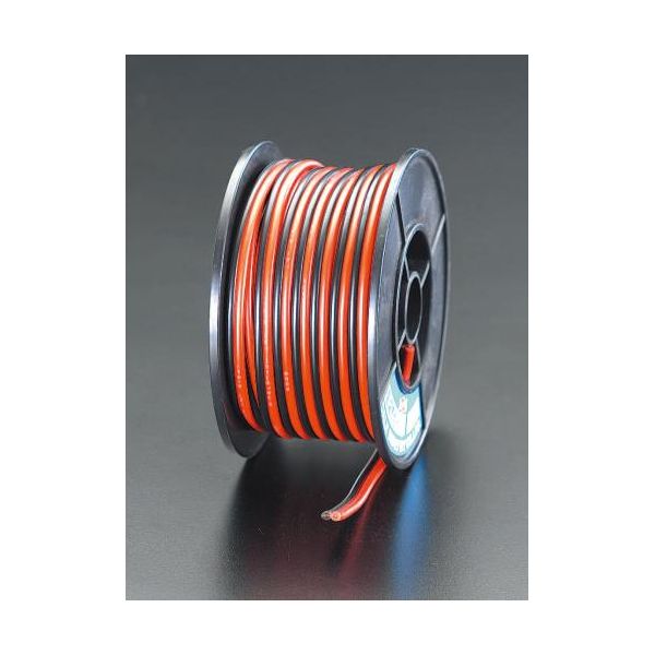 ●VFFD線●カラー…赤/黒（2心）●10mスプール巻き(φ105×56mm)●公称断面積×長さ…0.75mm2×10m●使用可能電力（目安）…約80W/約160W（DC12V/24V）●許容電流…15A類似商品はこちらエスコ EA812J...