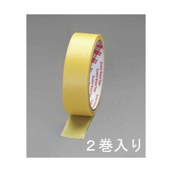 ●塗装マスキング、仮固定に●厚さが薄く、見切り良好●材質…基材：平面紙、粘着剤：アクリル系●長さ…18m●厚さ…0.08mm●幅…50mm●入数は2巻入りです。●粘着力…0.1N/mm類似商品はこちらエスコ EA943MB-18 18mmx...