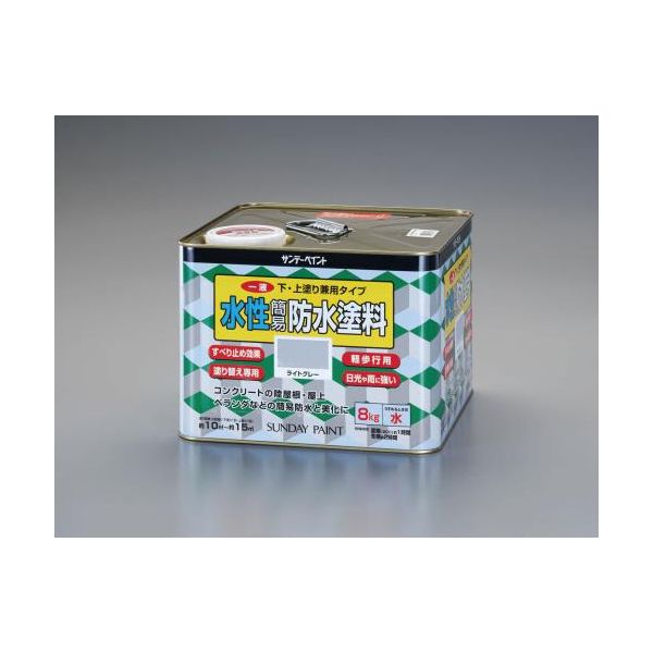 ●コンクリートフロアー用塗料●ツヤなし●内容量…8kg●カラー…ライトグレー●塗り面積(2回塗り：下塗り1回・上塗り1回)…10〜15m2●乾燥時間(指触)…20℃：約1時間、冬期：約2時間●塗装間隔…20℃：2時間以上、冬期：3時間以上●...