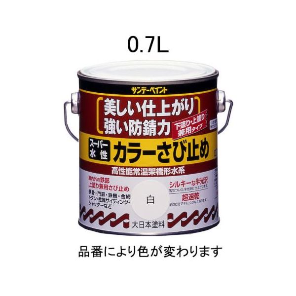 ●半光沢●内容量：0.7L●カラー：赤さび●塗り面積(1回塗り)：約6m2●乾燥時間(指触)：20℃：約20分、　　　　　　　　　　　　　冬期：約30分　　　　　　半硬化）：20℃：約30分　　　　　　　　　　　　　冬期：約60分●門扉、窓...