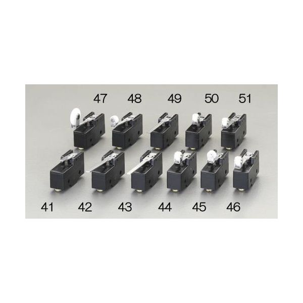 ●接点…1c接点●接点定格…DC：125V/0.5A、AC：250V/15A●取付にはM4ねじを用い、平座金などを使用して堅固に取付けて下さい。●仕様…ヒンジ・クロス・ローラ・レバー形類似商品はこちらエスコ EA940DK-46 AC125...