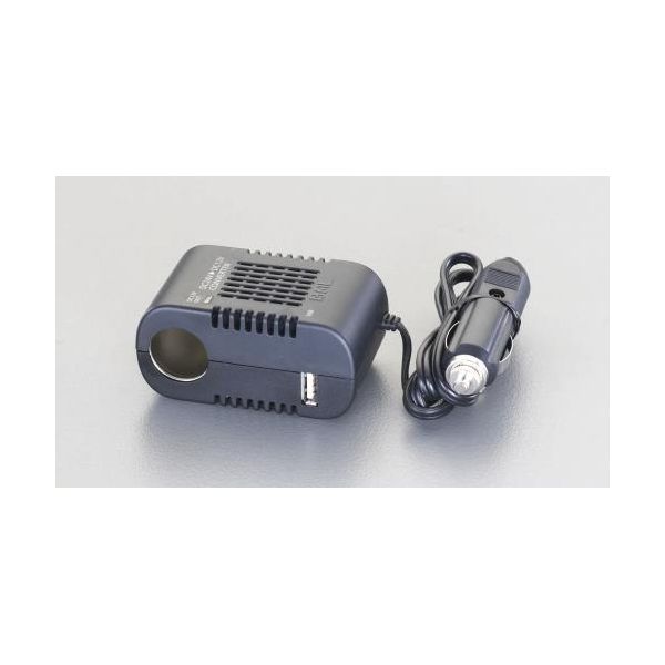 ●入力電圧…DC24V●出力電圧…DC12V/DC5V●定格出力…DC12V・3A、USB(Aタイプ)：1A●電源コード長…約900mm●サイズ…80×50×39(H)mm●重量…約140g●トラック・建設機器などDC24V電源をDC5V/...