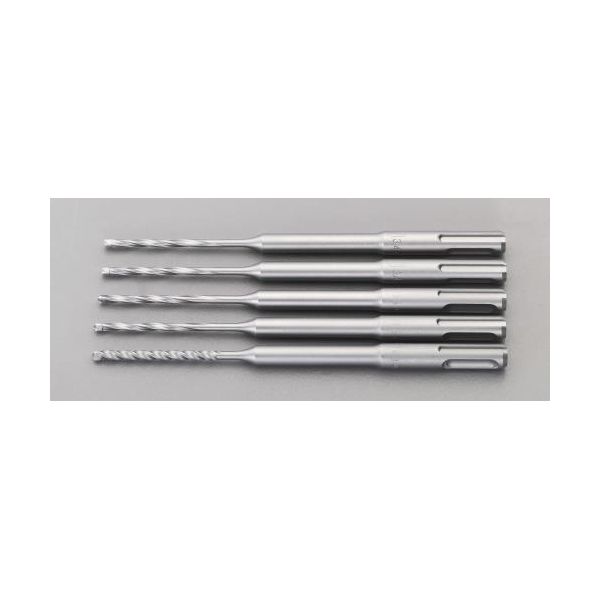 ●〈セット内容〉5本組セット　刃先径…3.4mm×2本・3.5mm×2本・4.3mm●SDSプラスシャンク●全長…166mm●有効長…50mm●コンクリート、ブロック、モルタル、石材、デッキプレート＋コンクリート等への穴あけ作業に。●穿孔に...