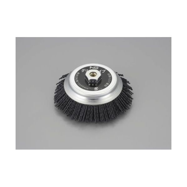 ●電動工具用●ブラシ材質…砥粒入りナイロン●粒度…#60●外径…125mm●線径…1.5mm●毛丈…25mm●ねじサイズ…M10×1.5●最大回転数…12000rpm●梱包重量…約310g類似商品はこちらエスコ EA809YR-102 95...