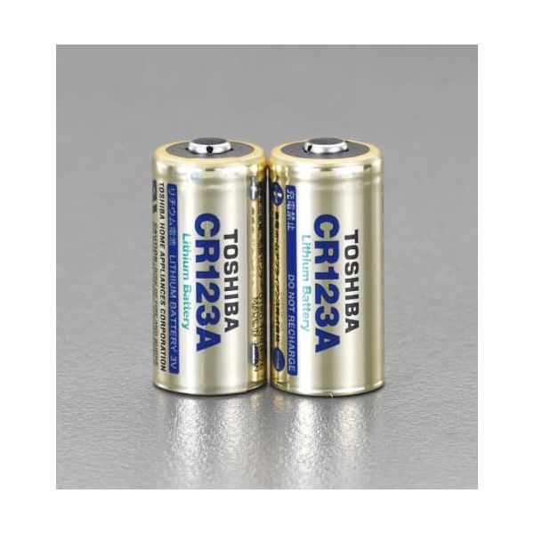 ●CR123A●電圧…3V●電流…30mA●容量…1400mAh●サイズ…φ17.1×34.5mm●重量…17g●ライト、カメラ用●入数…2本入り類似商品はこちらエスコ EA758YC-4 CR123Ax4個2,682円エスコ EA758Y...