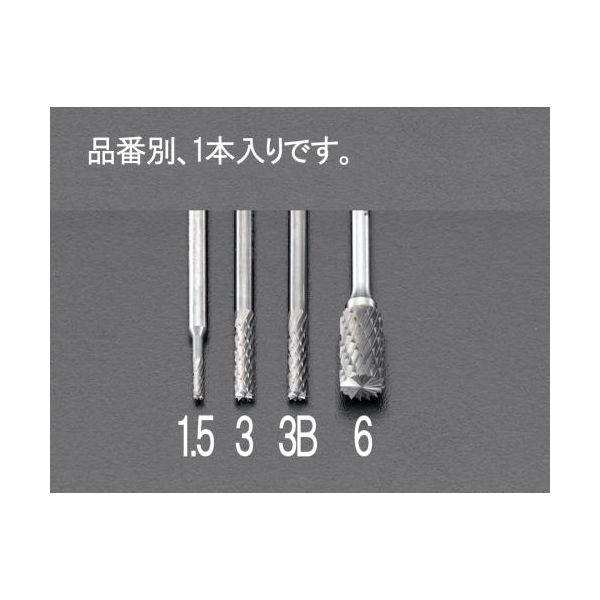 ●軸径…3mm●刃径×刃長×全長…6×13×45mm●エンドカット付●適合材質…銅合金、鋳鉄、プラスチック、硬質ゴム、ステンレス、ニッケル合金、チタニウム●入数…1本入り類似商品はこちらエスコ EA819CE-3 3x13mm3mm1,82...
