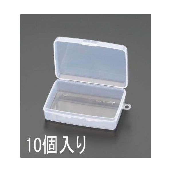 【商品説明】●材質…ポリプロピレン●サイズ…<外寸>112×80×深さ32mm、<内寸>102×68×深さ20（蓋底26）mm●入数は10個入りです。4548745655391類似商品はこちらエスコ EA508MA-...