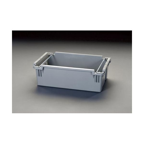 ●容量…36.7L●サイズ…外寸：614×382×203(H)mm内寸：571×339×199(H)mm有効内寸：528×319×174(H)mm●圧縮荷重…9.21kN(940kgf)●ネスティングの高さ…83mm●色…ライトグレー●材質...