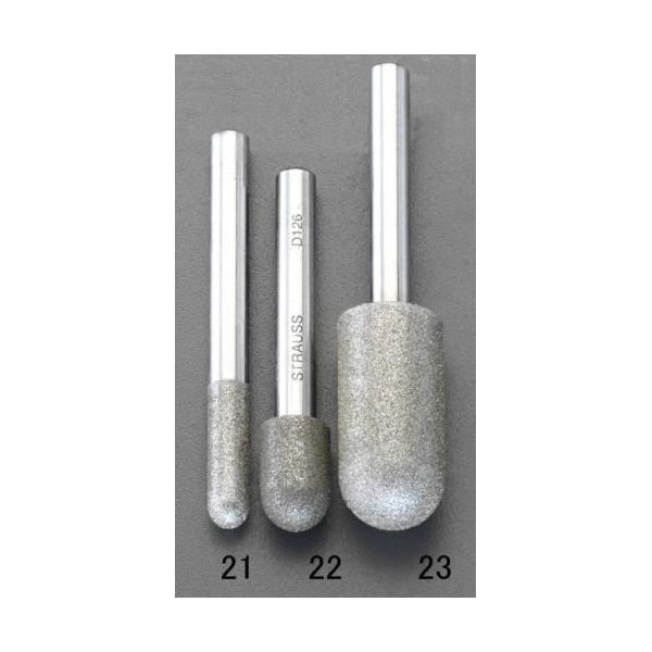 ●ブランク材…クロムモリブデン鋼●砥粒…ダイヤモンドパウダー●粒度…＃140●軸径…6.0mm●刃径…10mm●刃長…15mm●全長…55mm●電着タイプ類似商品はこちら エスコ EA819DL-42 直送 代引不可6,710円 エスコ E...