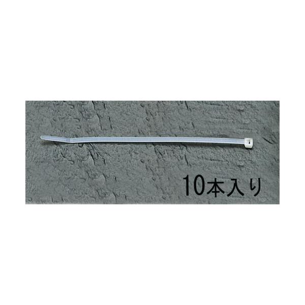 ●使用温度範囲…-40〜85℃●材質…ナイロン66●厚み…1.4mm●全長…150mm●幅…3.6mm●最大径…39mm●ループ引張強度…中間、18kgf●入数は10本入りです。類似商品はこちらエスコ EA475-150 150mm 結束バ...