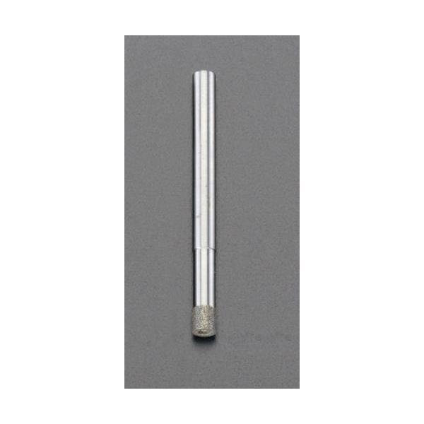 ●母材材質…SK材●砥粒…ダイヤモンド●粒度…＃120●シャンク径…3mm●全長…70mm●刃径…6mm●刃長…6mm●首下長…21mm●用途…超硬合金や焼入した金属の　内径の仕上加工に●入数…1本入り●面取り用類似商品はこちらエスコ EA...
