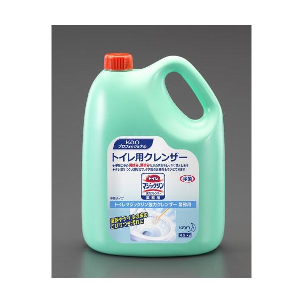 ●内容量…4.5L(業務用)●入数…1個●トイレ用●手に安心な中性タイプ。●便器やタイルの汚れ、黄ばみをすっきり落とすクレンザータイプ類似商品はこちらエスコ EA922KD-9 4．5L トイレマ3,565円エスコ EA922KD-8 4....