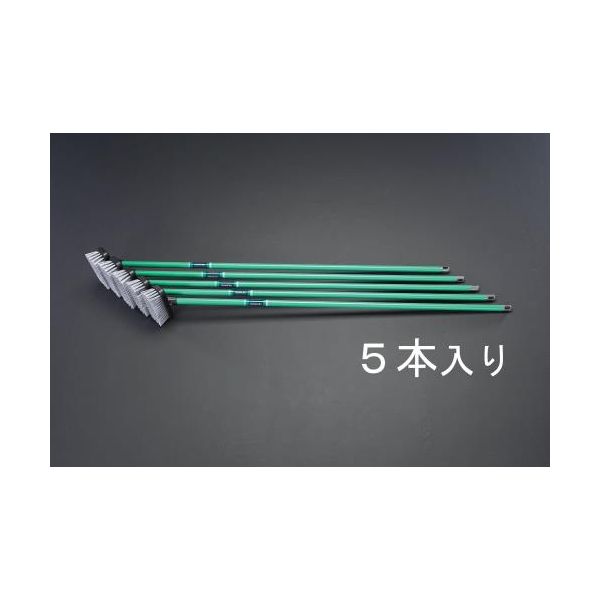●材質：毛：ポリエステル、柄：スチール●ハンドル全長…1300mm●ブラシ幅(W)…180mm●ブラシ幅(D)…60mm●毛丈：40mm●入数：5本類似商品はこちら エスコ EA928CC-10 直送 代引不可9,221円エスコ EA928...