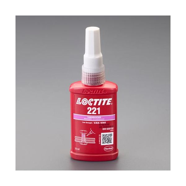●商品名…221●内容量…50ml●重量…79g●嫌気性接着剤●取り外し可能●小ねじとビスのシールに。●使用温度…−55〜150℃●低粘度●低接着●色…紫●硬化時間…25分●分離強度…5〜12Nm類似商品はこちらエスコ EA933AC-2 ...